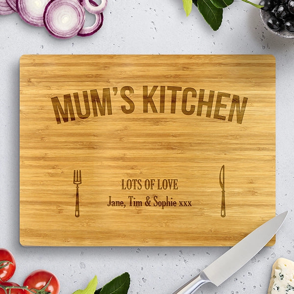 Personalised Bamboo Boards For Mum Fabness
