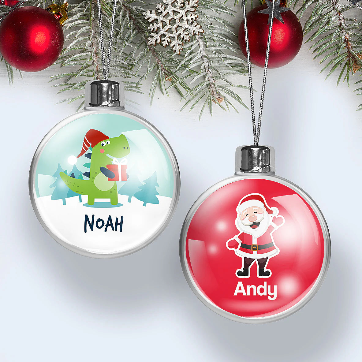Personalised Christmas Baubles Fabness