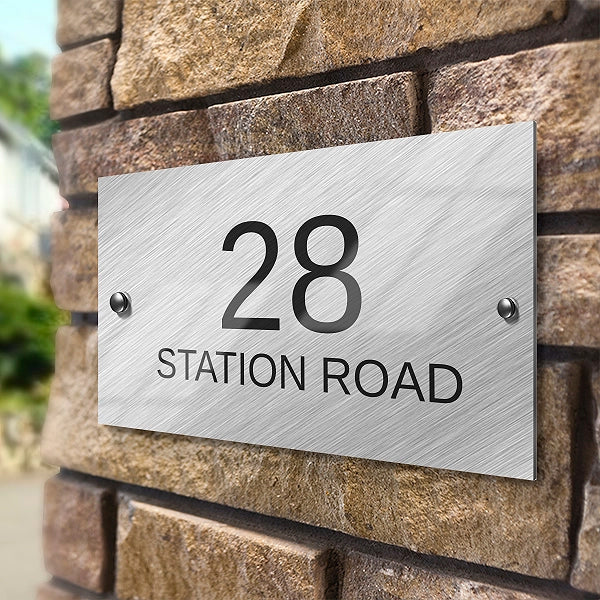 Custom House House Signs | Address Number Plaques | Fabness