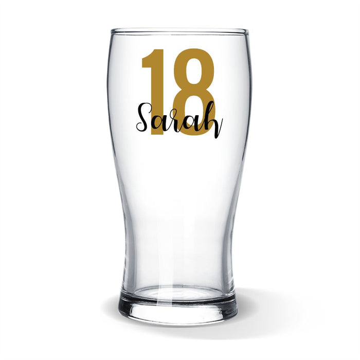 Age Coloured Standard Beer Glass– Fabness