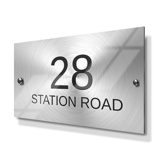 Personalised Standard Metal House Signs | Fabness