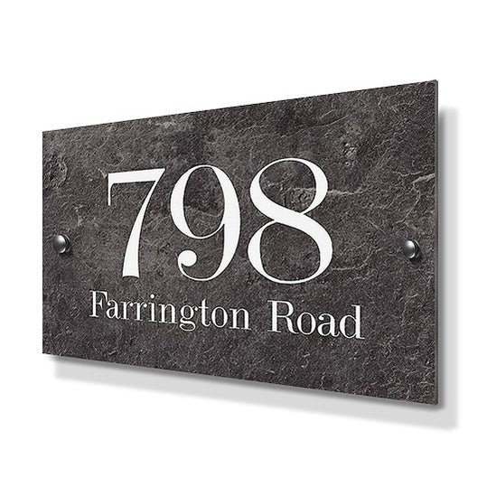 Personalised Standard Metal House Signs | Fabness