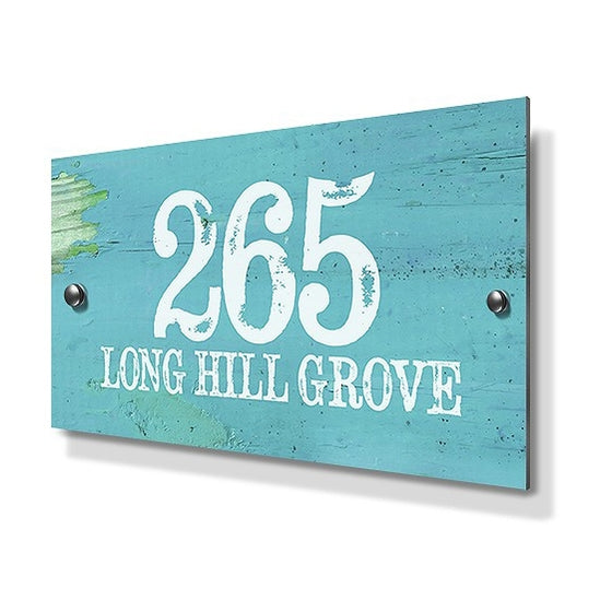 Personalised Standard Metal House Signs | Fabness