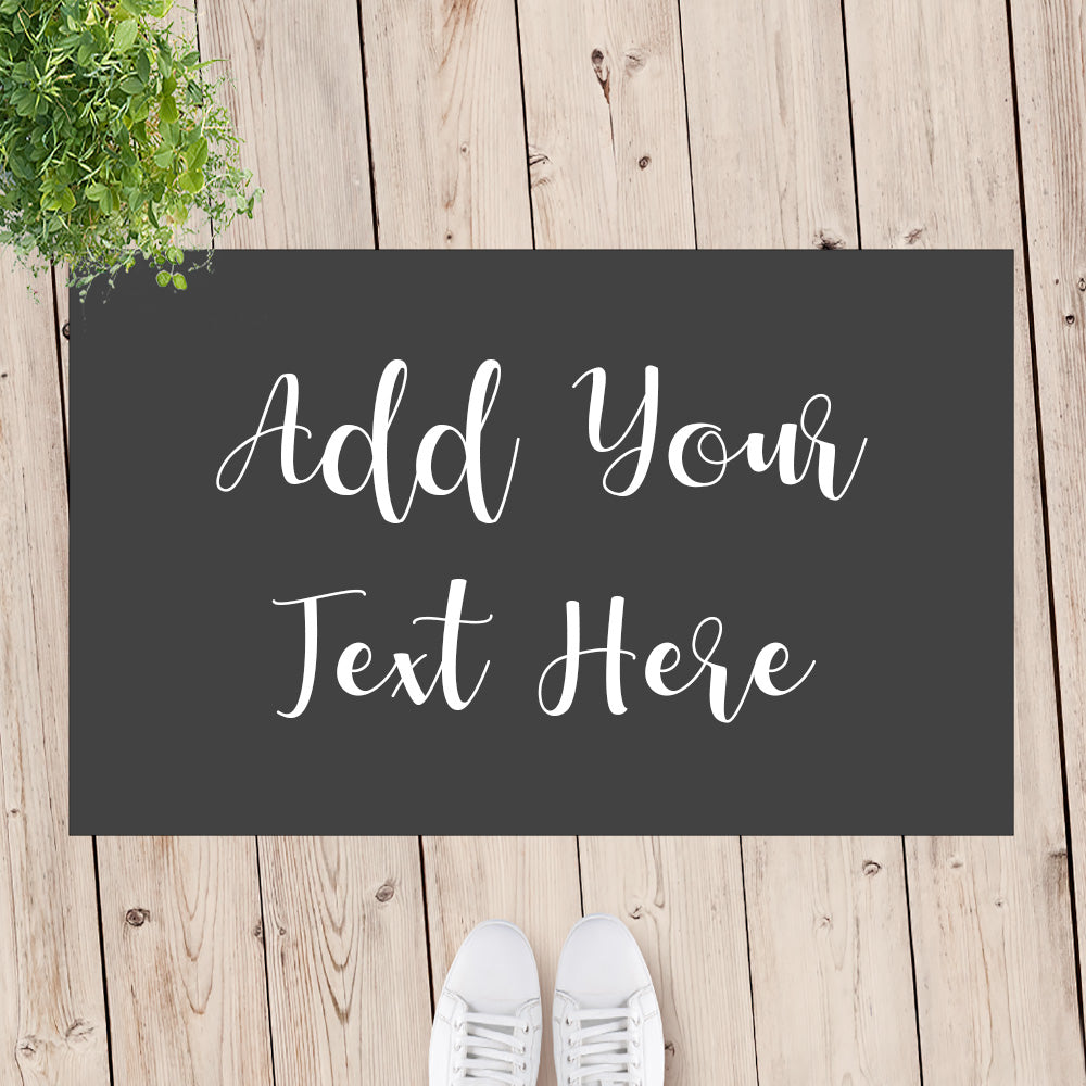 Add Your Own Message Door Mat– Fabness