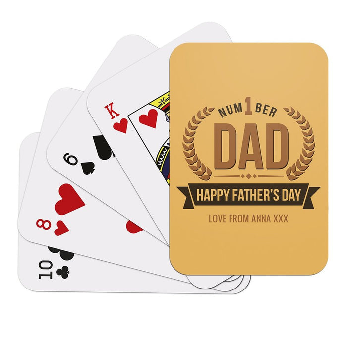 Number 1 Dad Playing Cards– Fabness