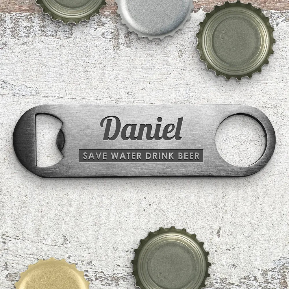 Save Water Engraved Metal Bottle Opener – Fabness