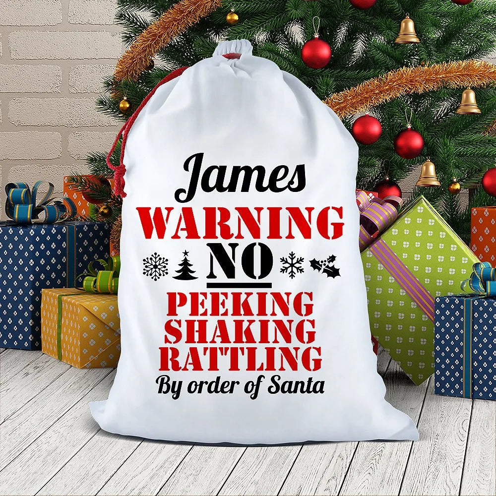 Warning Santa Sack– Fabness