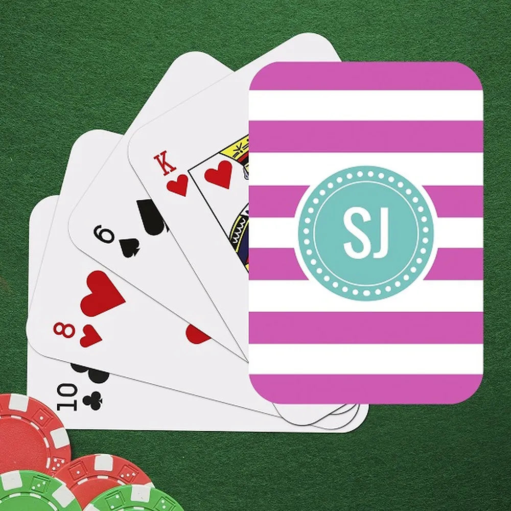 Pink Stripe Playing Cards – Fabness